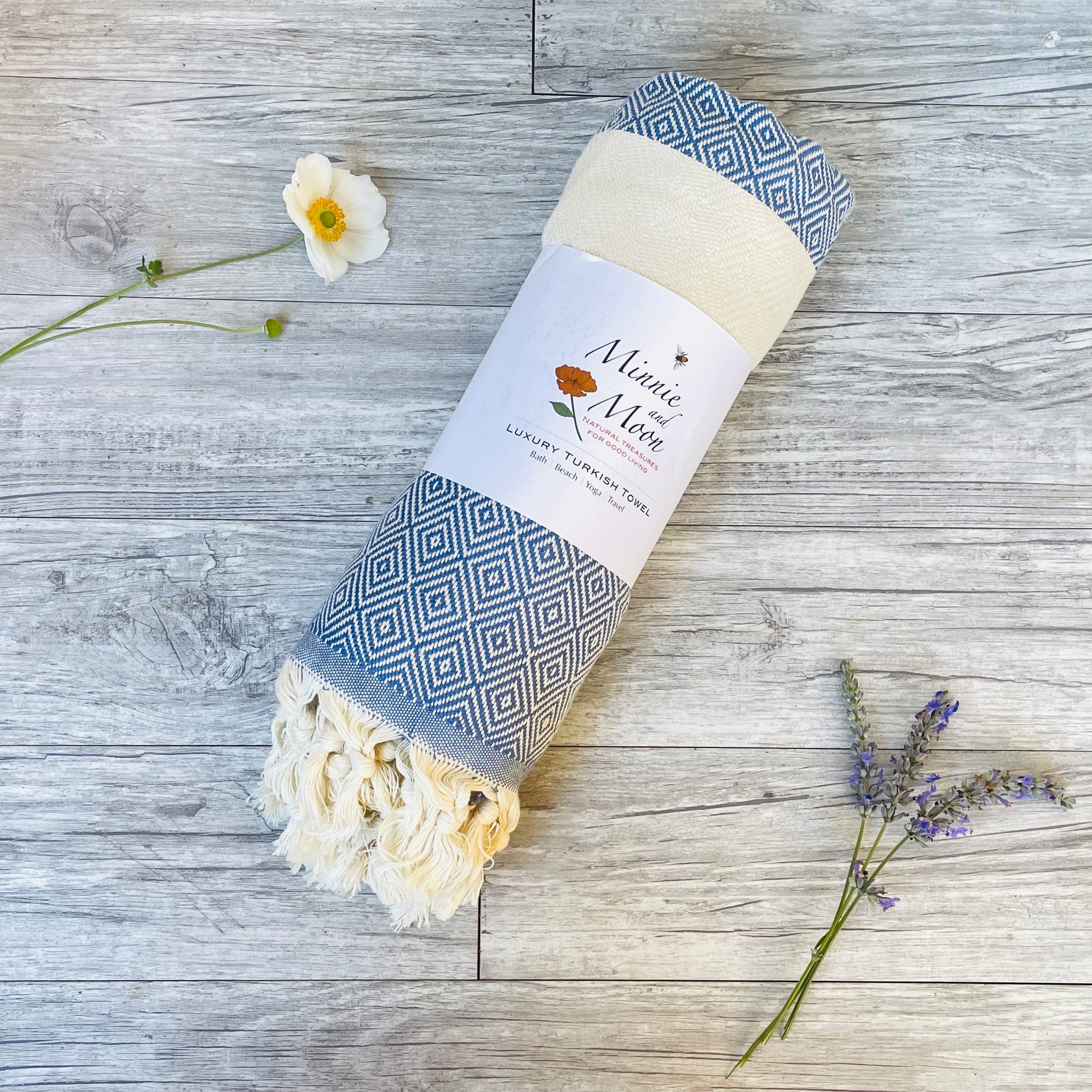 Diamond Turkish Bath & Beach Towel – Minnie and Moon